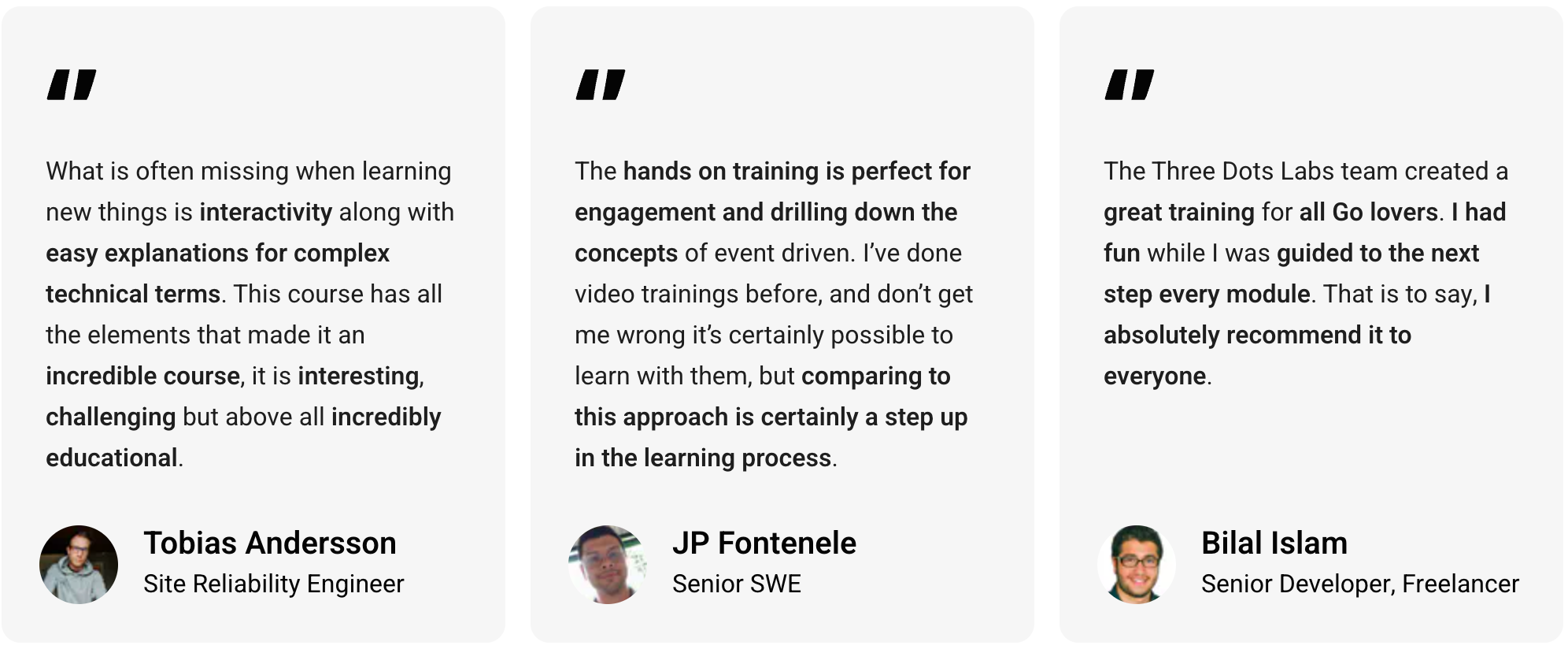 We quit our jobs to help people write software more mindfully | Three Dots Labs blog